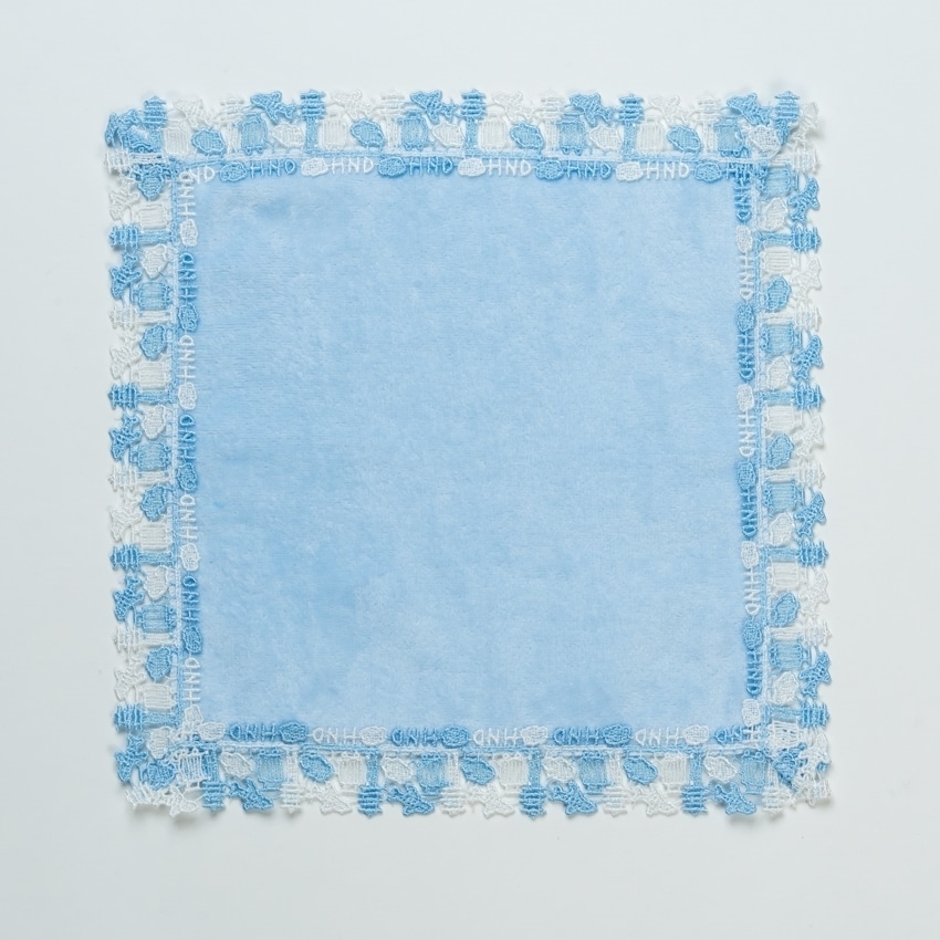 近沢レース店「羽田空港限定タオルハンカチ(HND/アクアブルー)」(HND